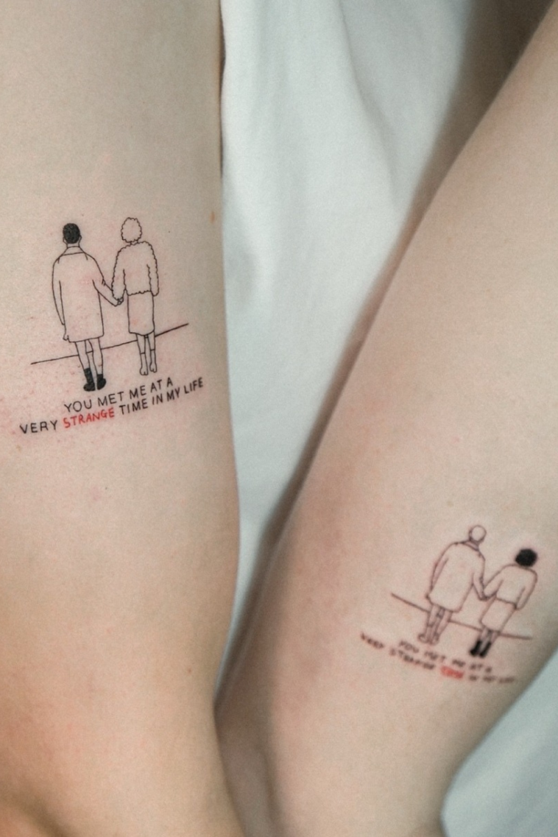 25 Matching Couple Tattoos That Celebrate Your Love Story - Thriving ...